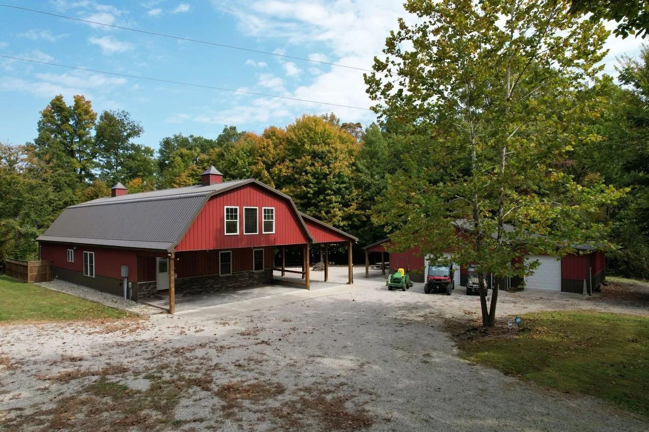164 Acres, 4bd 4ba Barndominium, Ponds, Barns, 2 Cabins, Owen Co. IN - Farm In Indiana, Owen ...